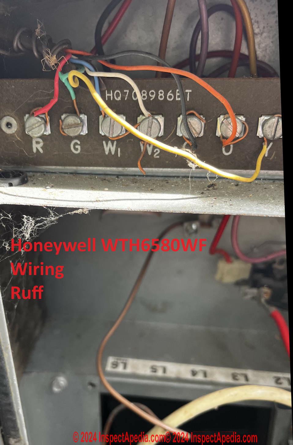 Rth3100c Thermostat Wiring Color Code Honeywell RTH5160D1003 Simple