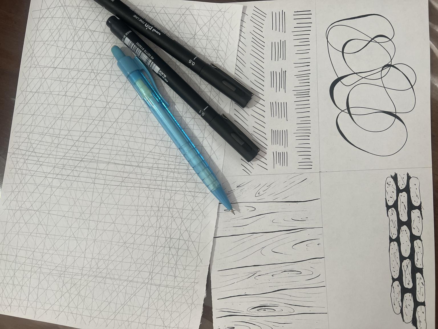 Liner and Pencil Practice