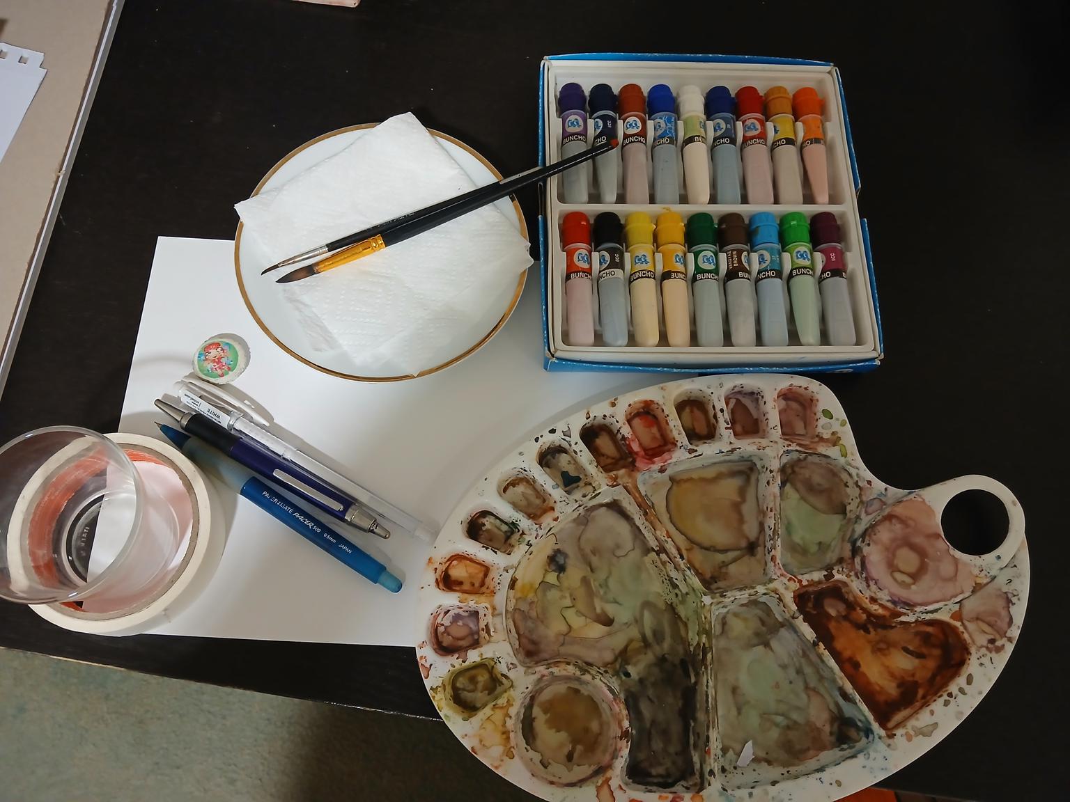 Materials for Free Drawing Course for Beginners